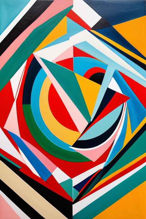 geometric abstract painting