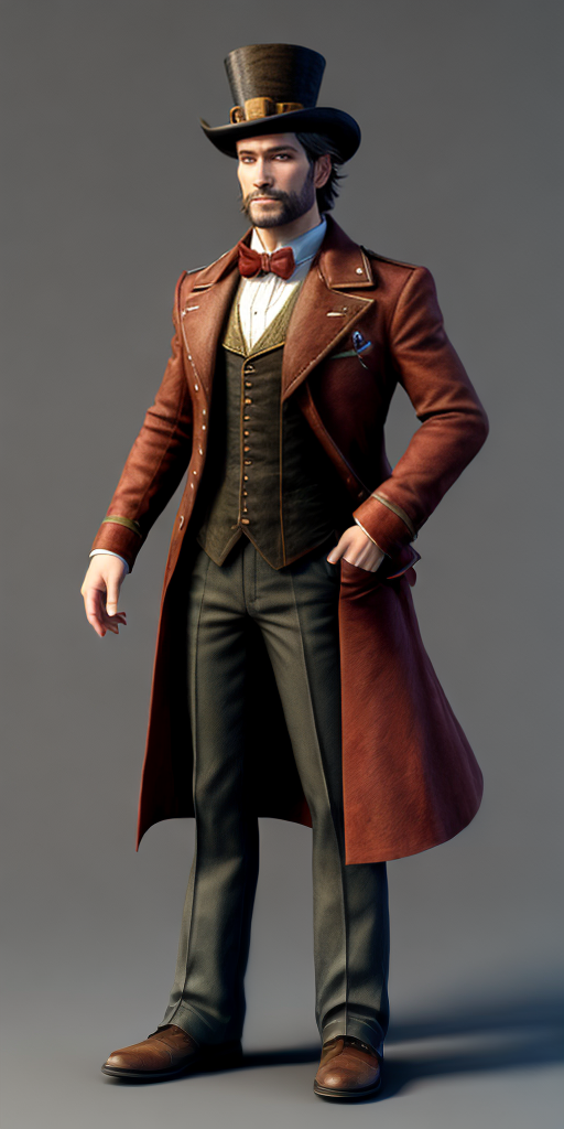 steampunk merchant fox