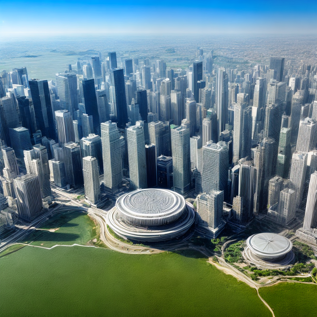 alien hi-tech fantasy city