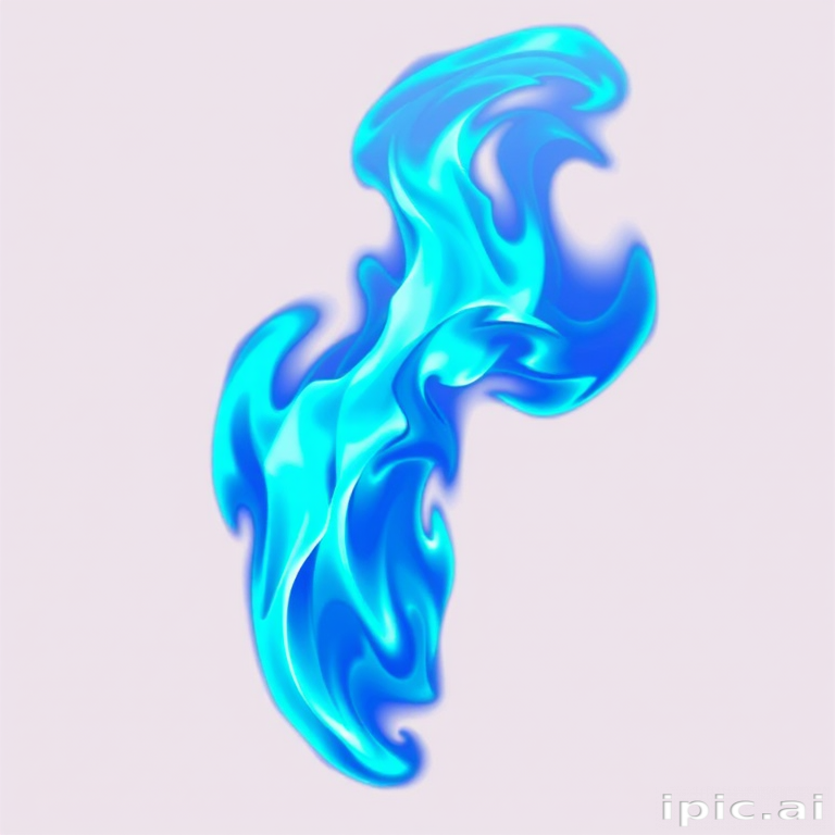 Vibrant Abstract Artwork Featuring Swirling Shades of Blue and ...