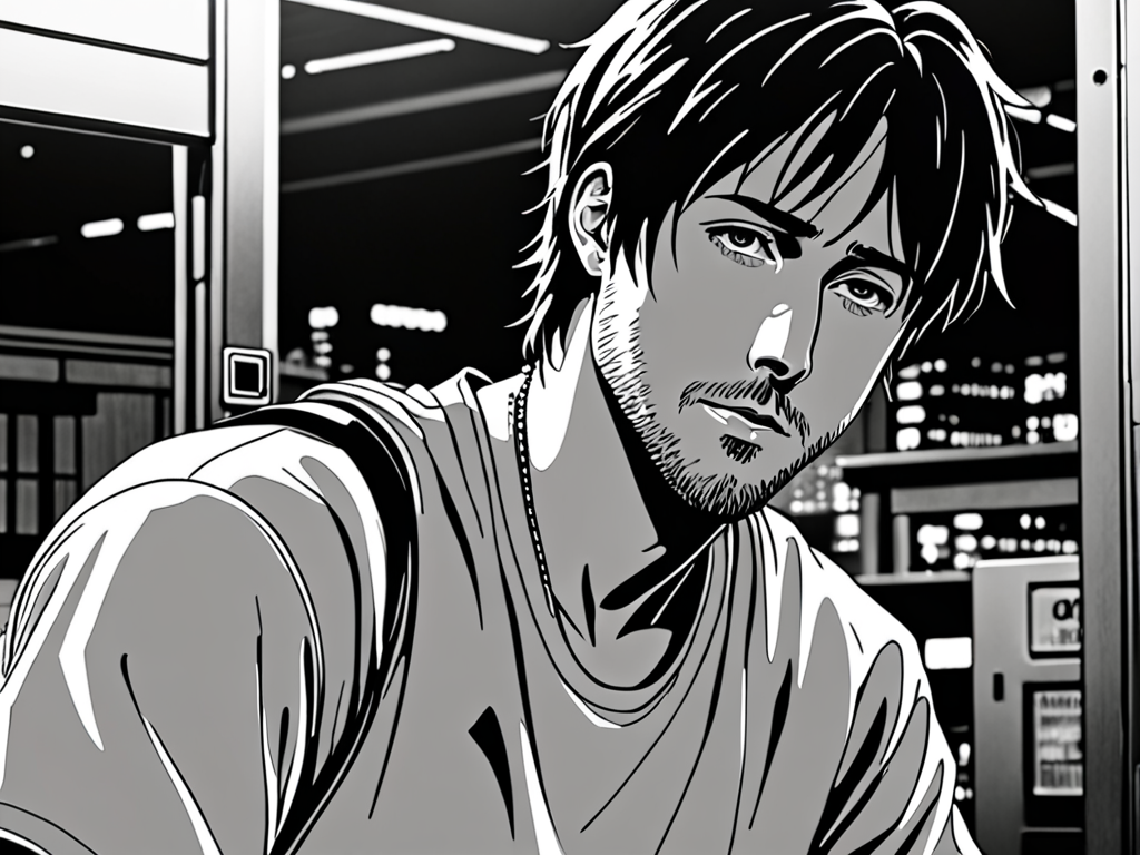 manga, anime, ghibli, light, ryan gosling, 2d, ghost in a shell, death ...