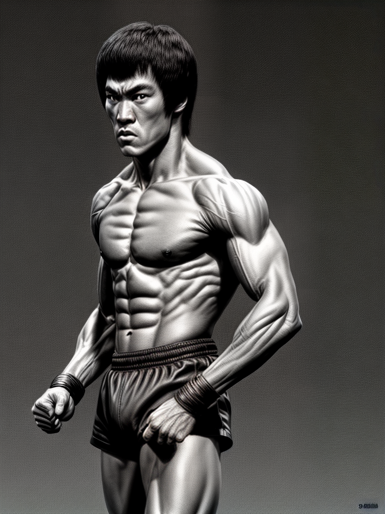 Bruce Lee is angry