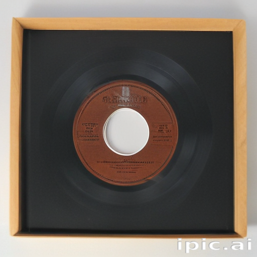 Framed Vintage Vinyl Record Displayed in Elegant Shadow Box Presentation