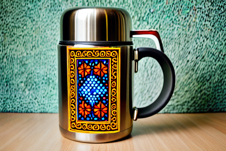 modern vacuum flask designs art ajrak men with tea mug