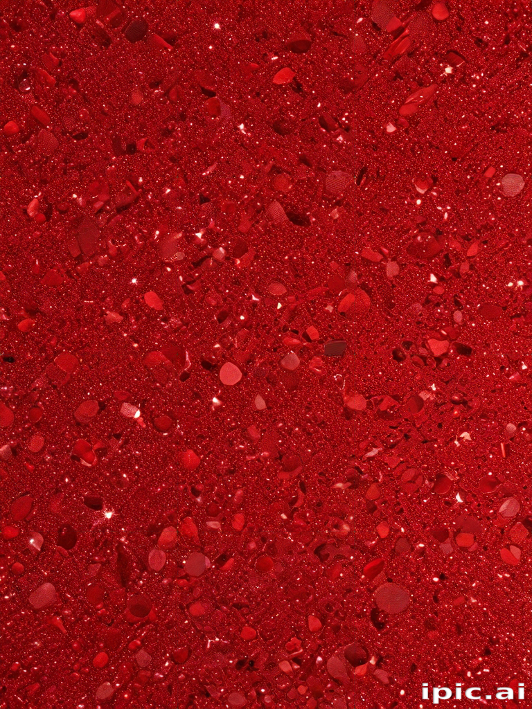 Vibrant Red Glittering Texture with Sparkling Details and Shimmering ...