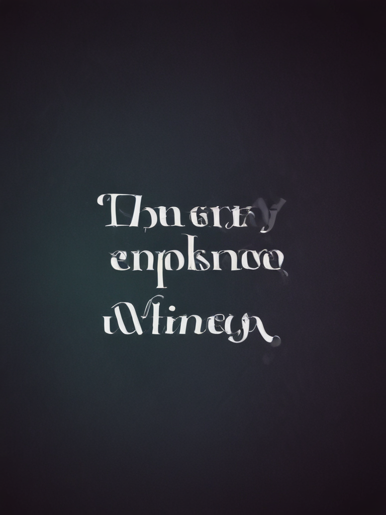 An Artistic Representation of Text with Unique Fonts and Styles