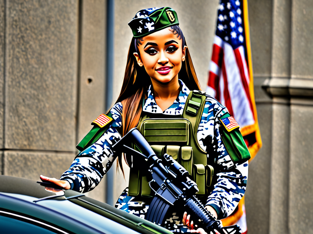 Ariana grande Military version