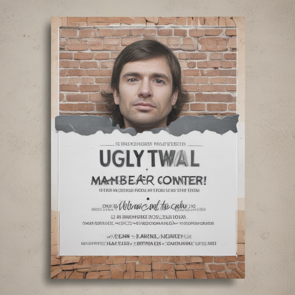 Create a flyer for ugly wall makeover contest