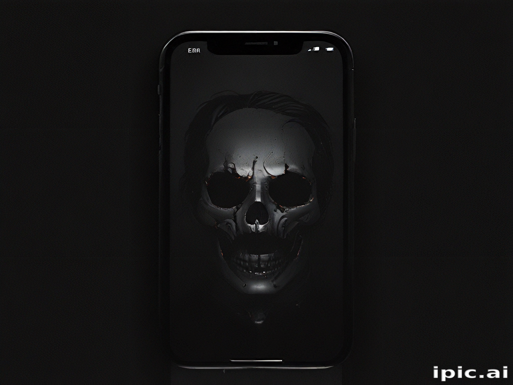 Dark and Haunting Skull Wallpaper Design for Your Smartphone Display