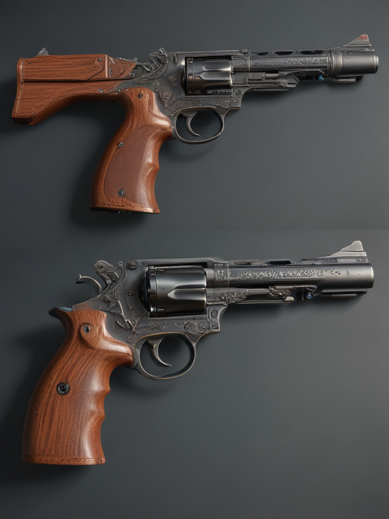 Side-by-Side Comparison of Two Unique Vintage Revolver Designs and Features