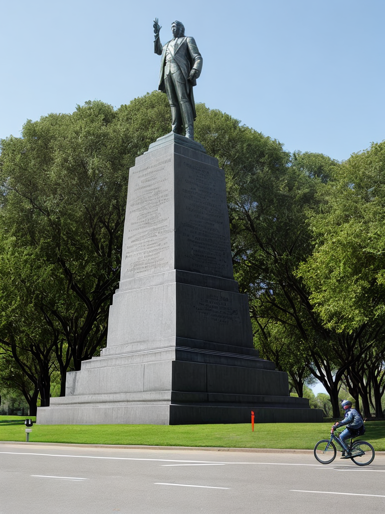 A giant Soviet realistic monument