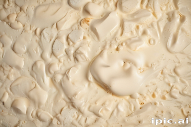 Textured Cream Surface with Swirls and Peaks in Light Cream Color