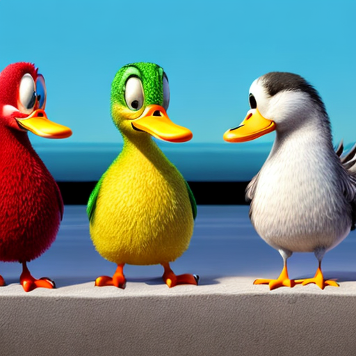 Pixar movie about ducks dancing in the rain