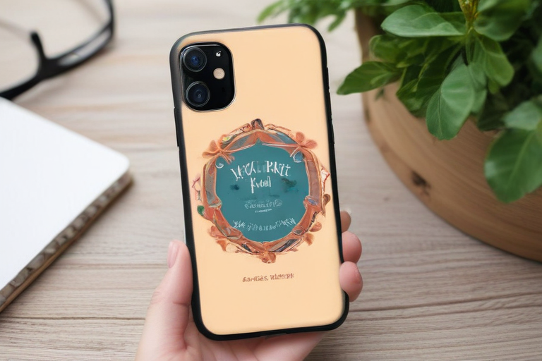 Stylish Phone Case Design Featuring Elegant Floral Elements and Artful ...