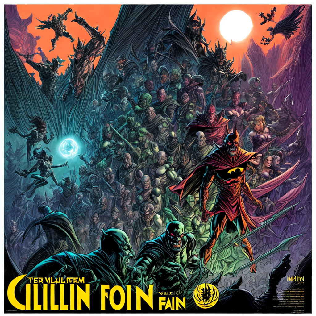 villain fantasy comic poster