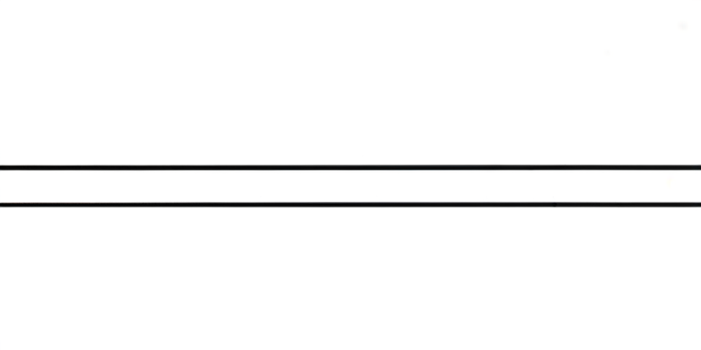 Two Parallel Lines Representing Balance and Symmetry in Geometric Design