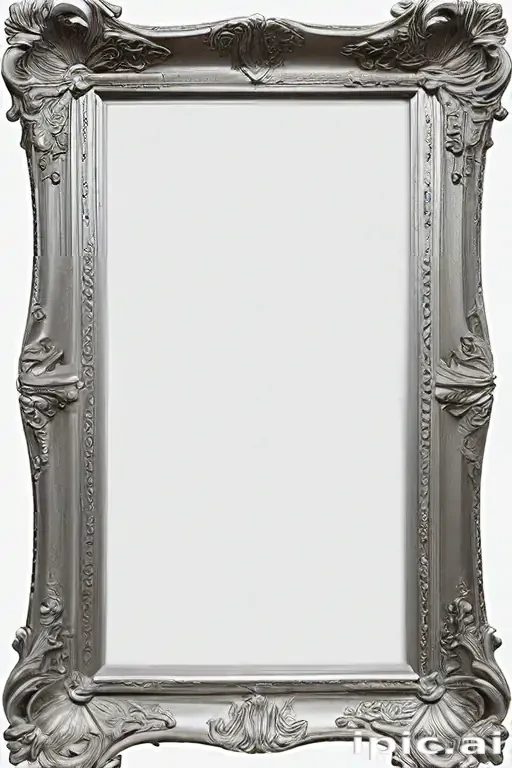 Elegant Vintage Silver Frame Ready to Showcase Your Beautiful Artwork