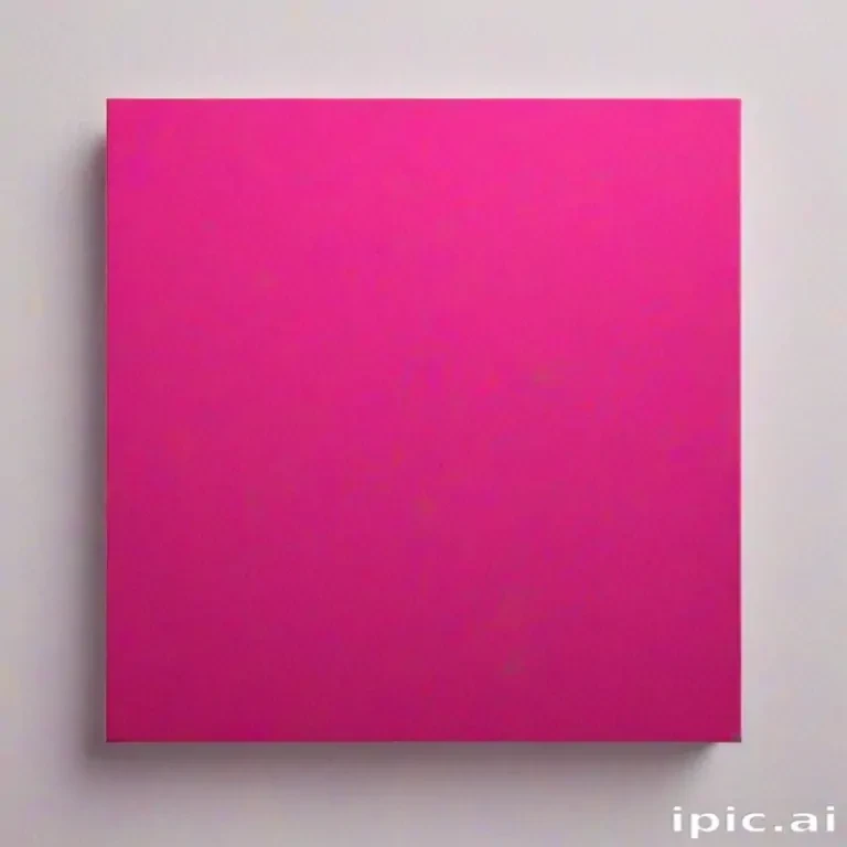 Vibrant Pink Canvas Displaying Bold Color on a Minimalist Background