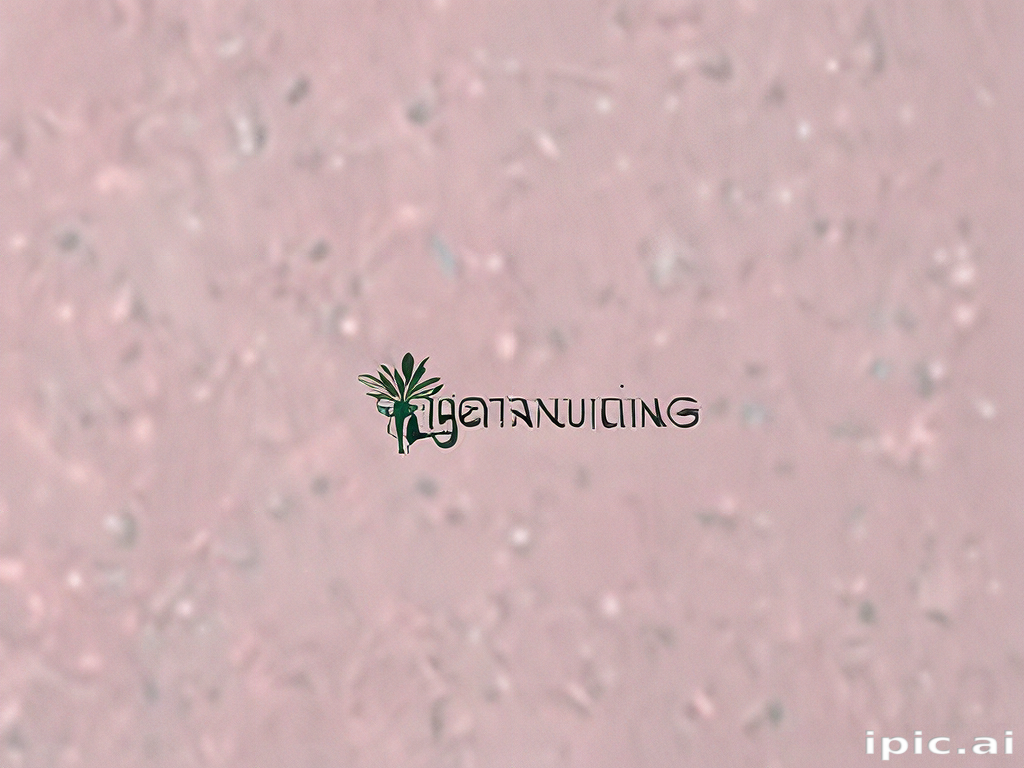 Abstract Background Featuring Subtle Textures and an Artistic Logo Design