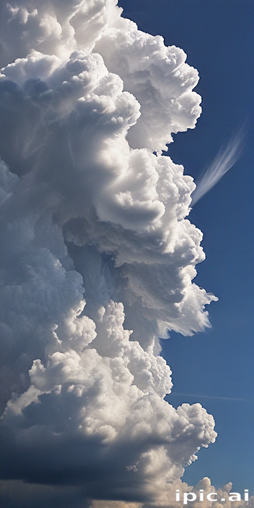 Majestic Towering Clouds Creating a Dramatic Sky Landscape at Sunset