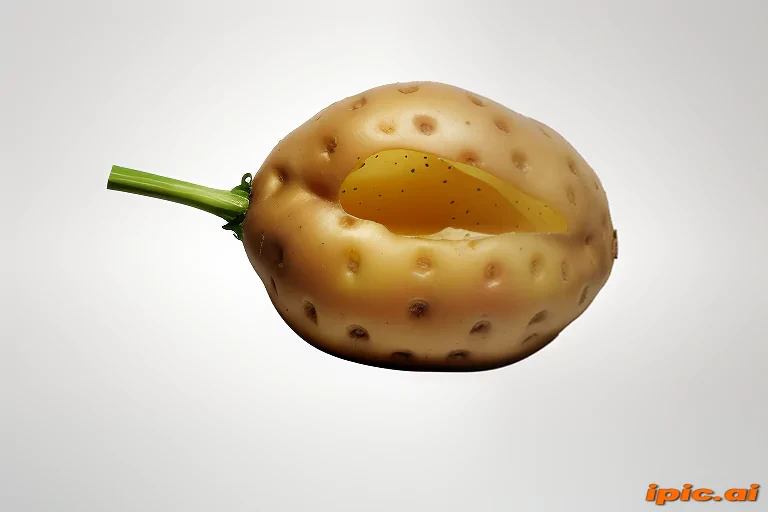 Unique Potato with an Intriguing Hollow Center and Textured Skin