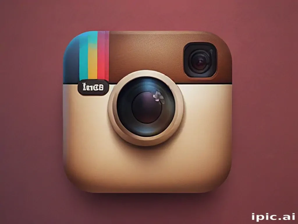 Creative and Colorful Representation of the Iconic Instagram Logo Design