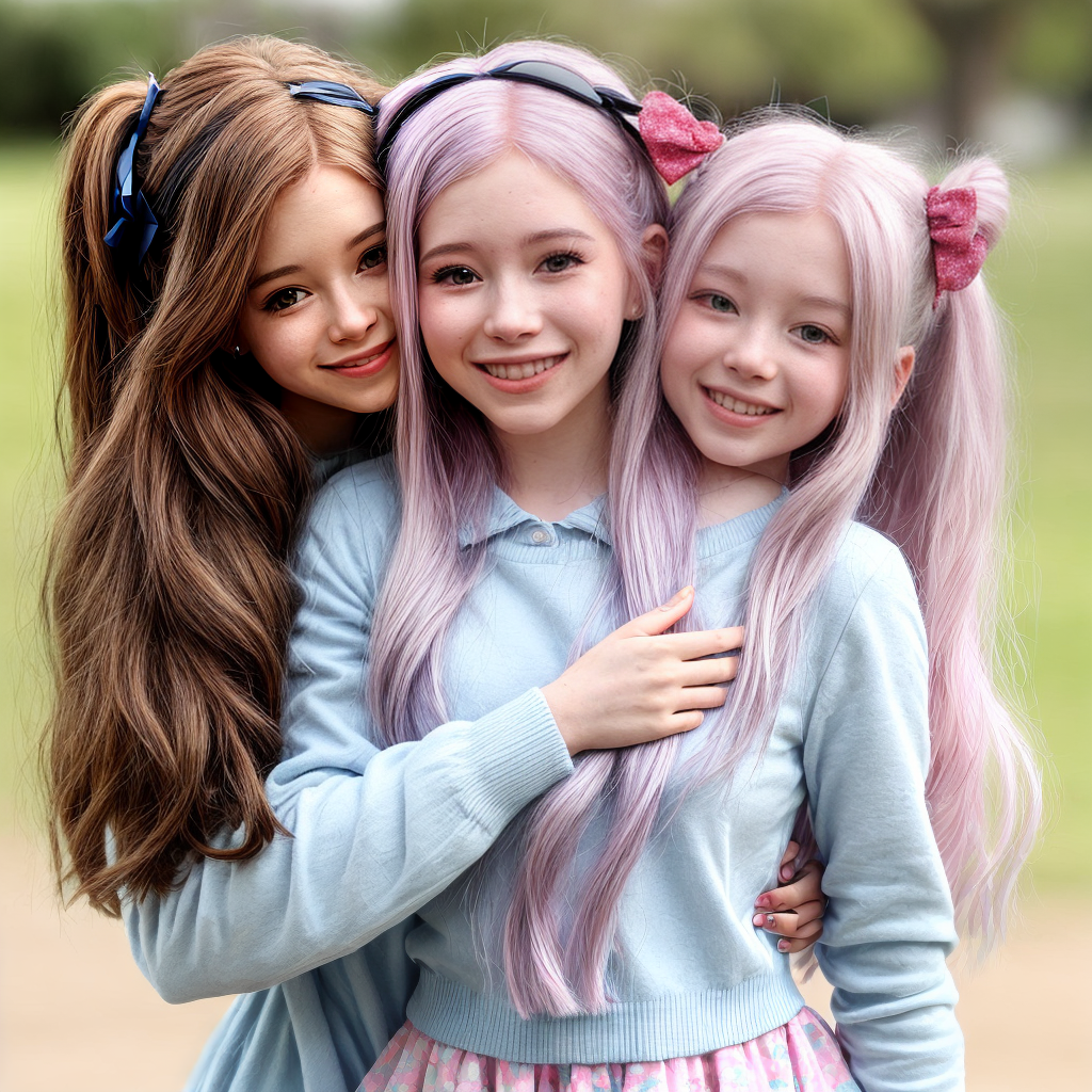 Belle Delphine giving a hug Hanna Owo
