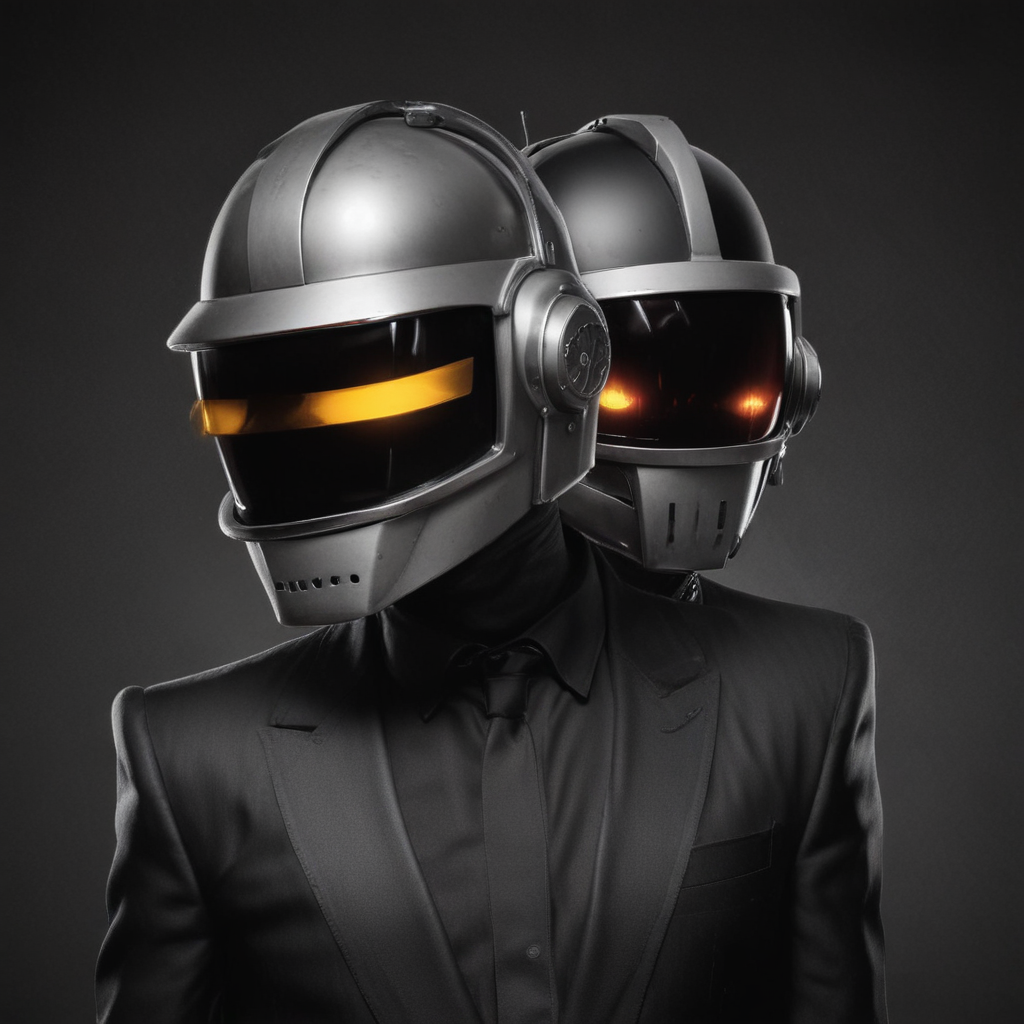 Daft Punk cuphead style