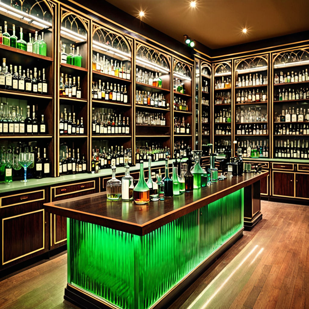 art deco Alcohol Chemistry Laboratory