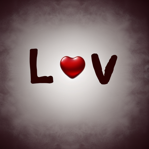 Creative Representation of Love Through Artistic Typography and Heart ...