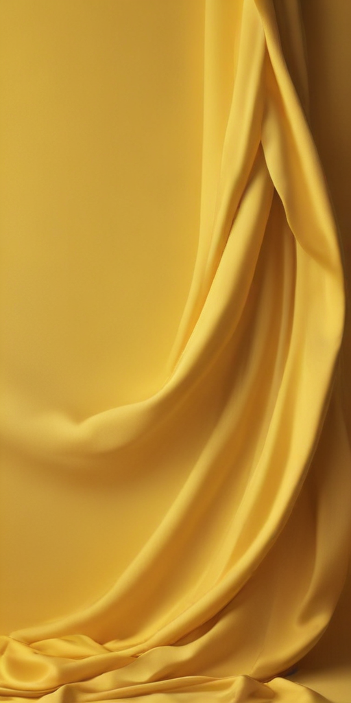 Elegant Yellow Drapery Flowing Gracefully, Creating Soft Textures and ...