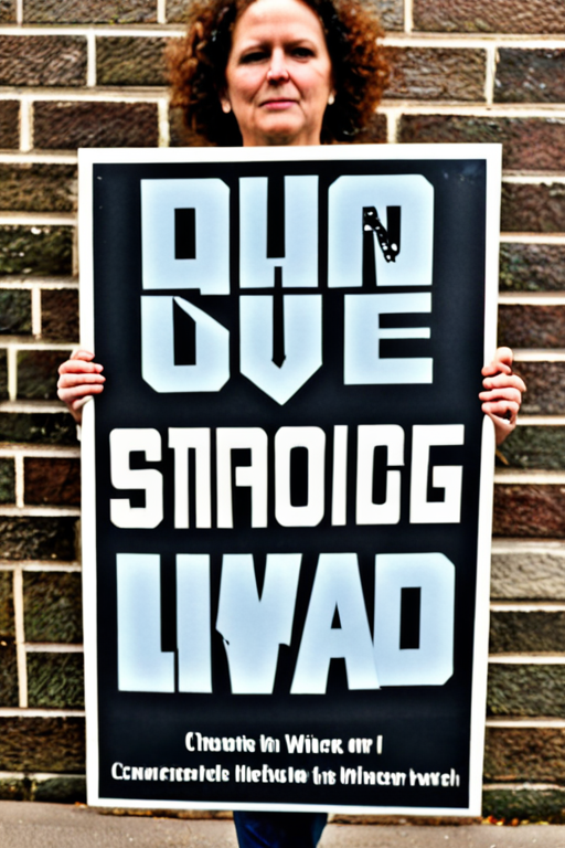 Pro-life, pro-war Protest sign