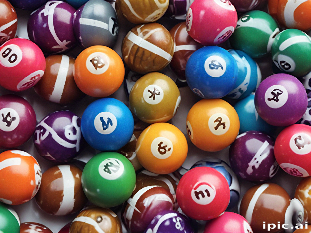 A Colorful Collection of Numbered Billiard Balls in Various Patterns ...