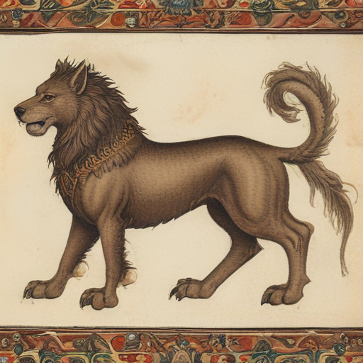 a mythical beast from medieval england