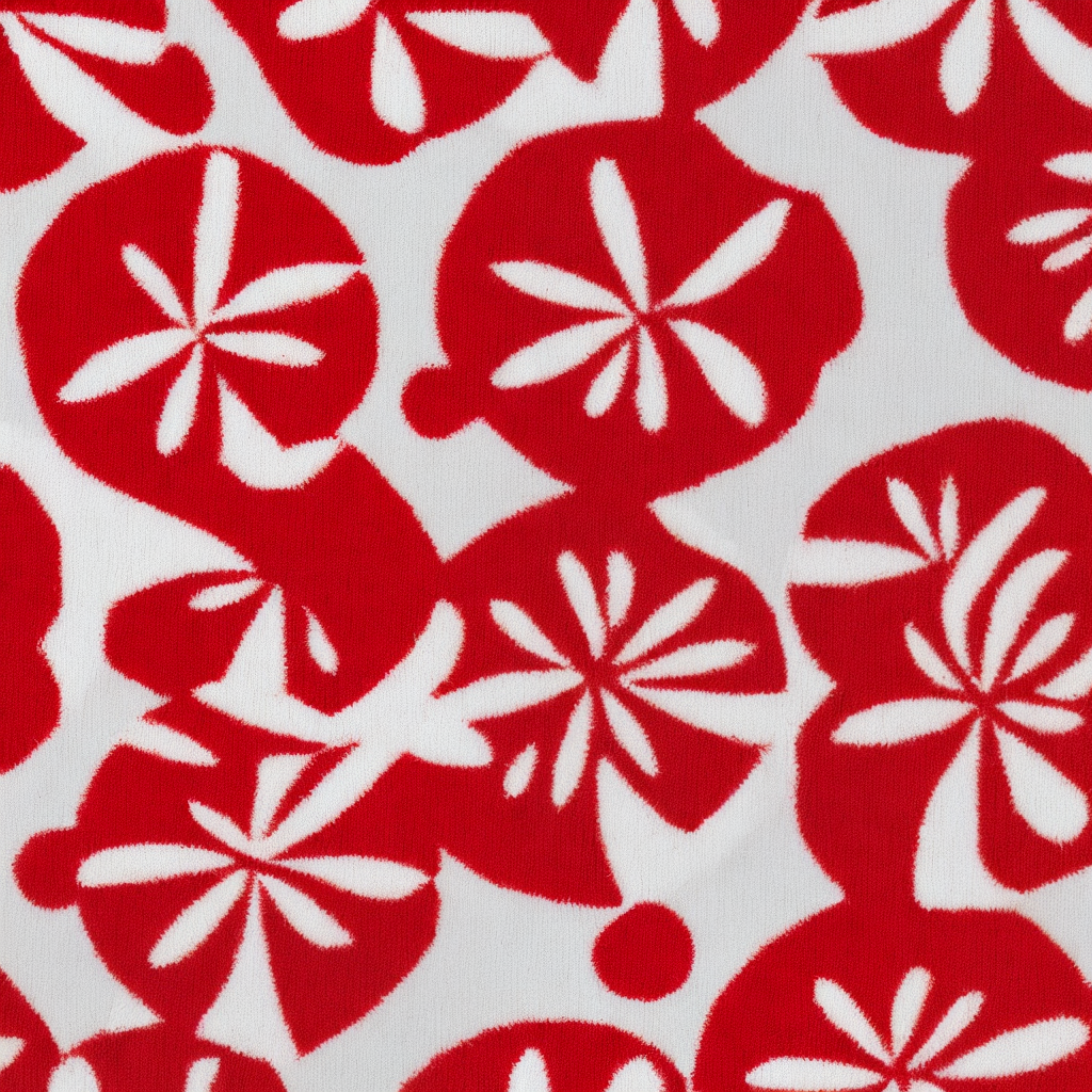 Christmas unique red and white pattern,3d