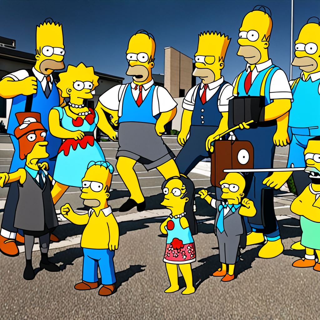 Simpsons cosplay from other cartoons