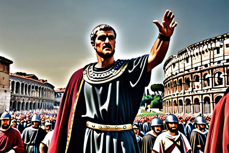 Marcus antonius rome imperator attacking