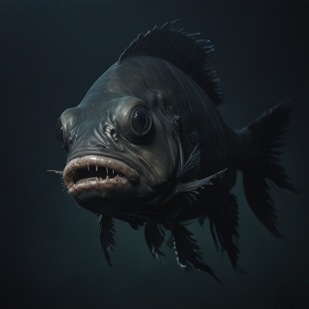 Deep sea fish, creepy, dark