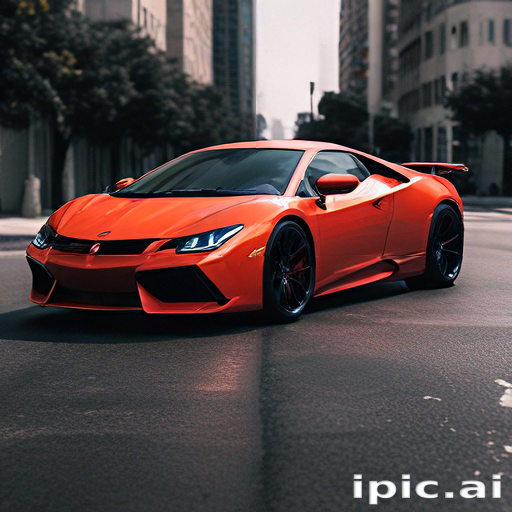Striking Orange Sports Car Showcases Power and Elegance on Urban Streets