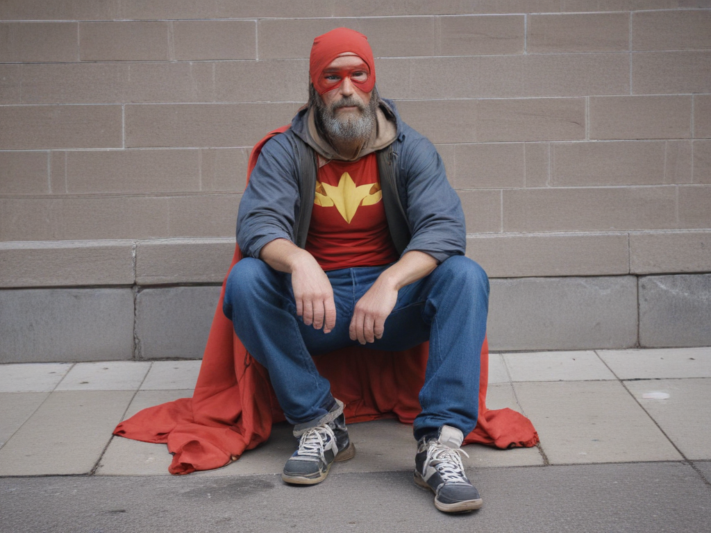 homeless superhero