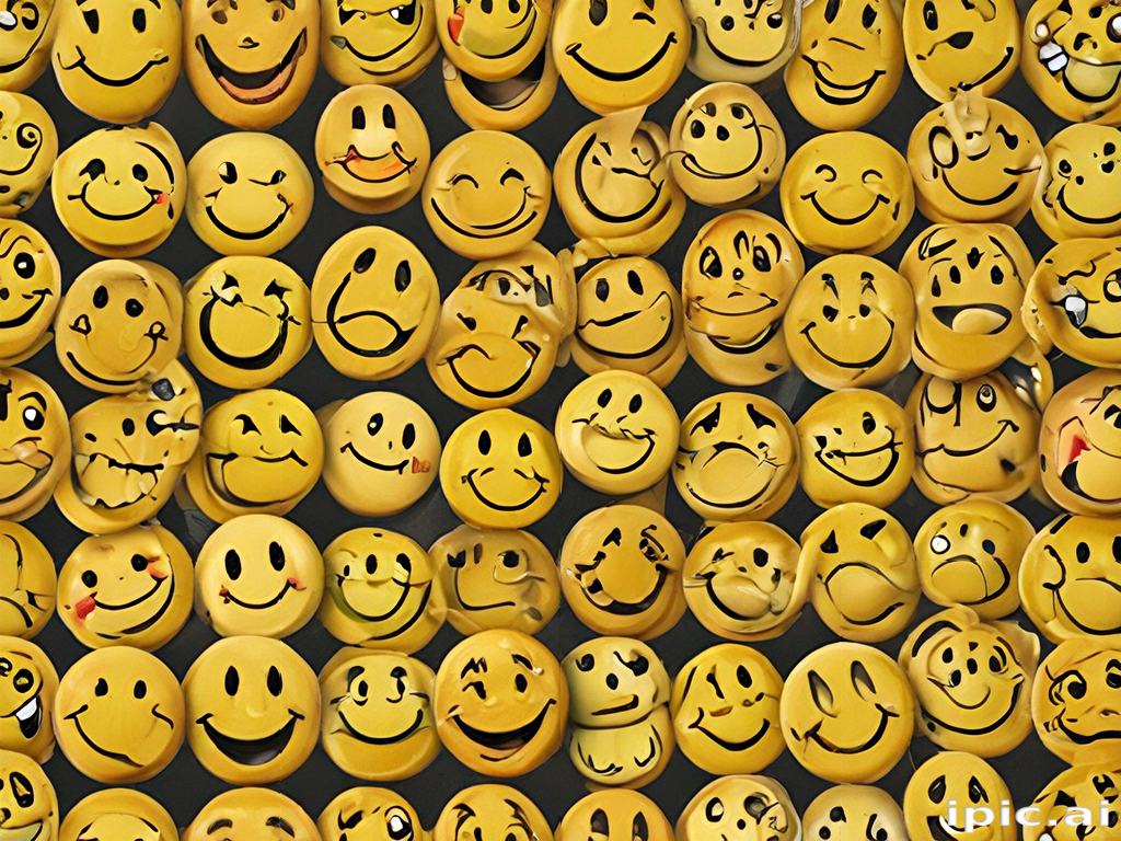 A Colorful Collection of Smiling Faces Celebrating Joy and Positivity ...