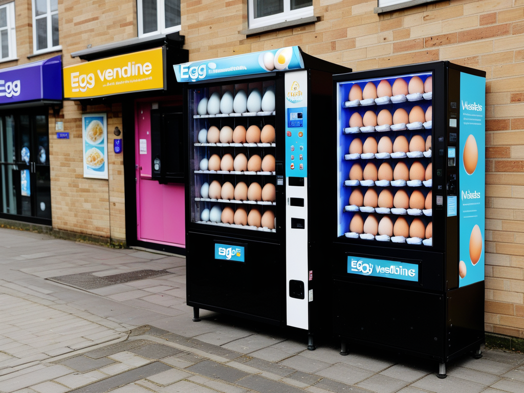 Unique Vending Machines Offering Fresh Eggs for Convenient Snacking ...
