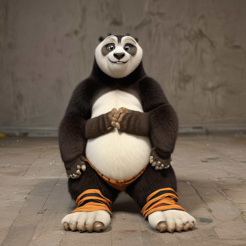 Tigeress feet from ,,Kung Fu panda''