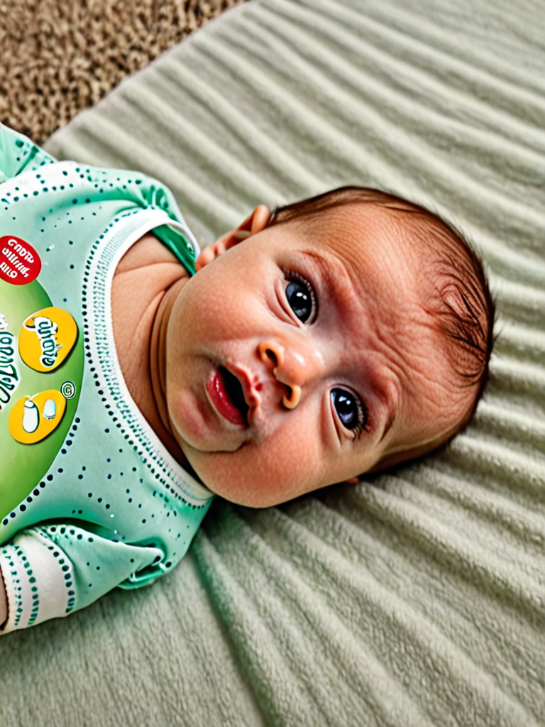 baby in pampers