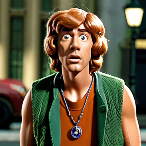 Shaggy from Scooby Doo shell shocked from war.