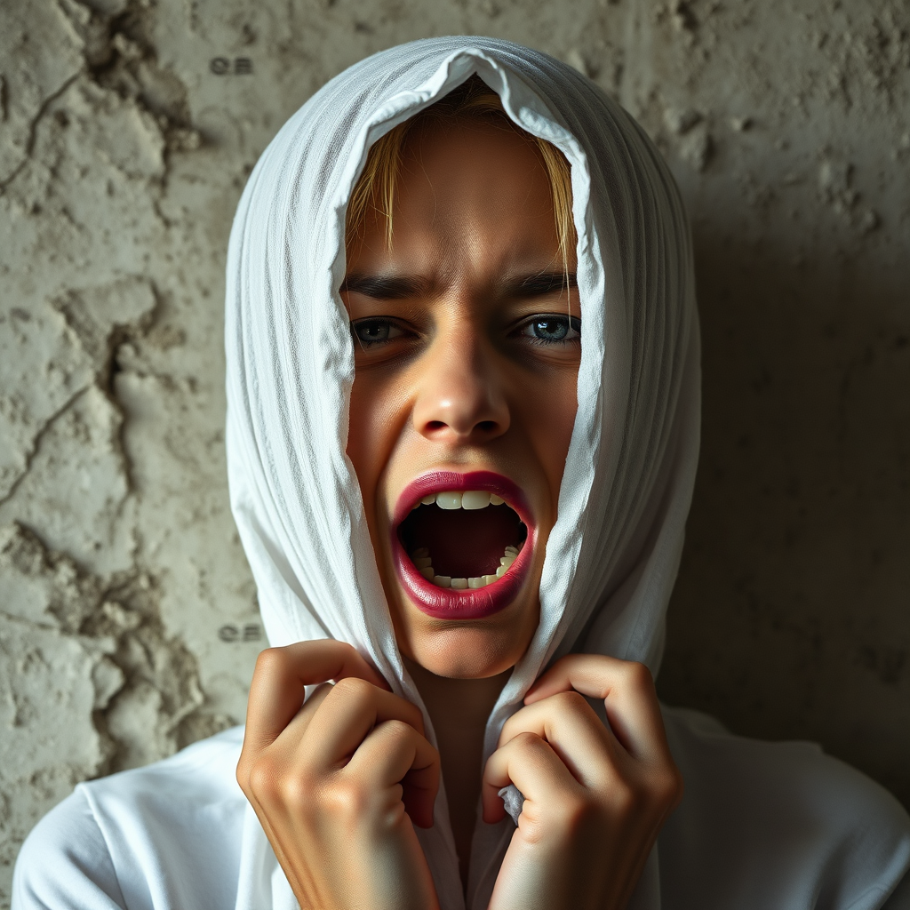 Emotional Expression of Fear and Desperation Captured in a Powerful ...