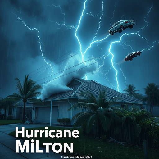 Unbelievable Scene of Hurricane Mitton 2024 with Flying Cars and Stormy ...
