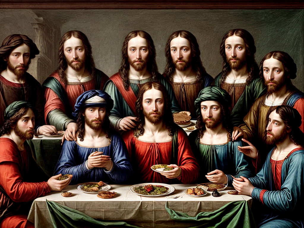 the first supper but make it gothis