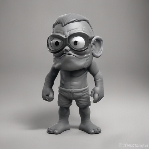 greyscale standing cyclops