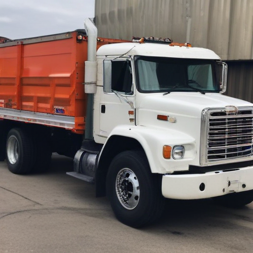 Truck with front end higher than rear end
